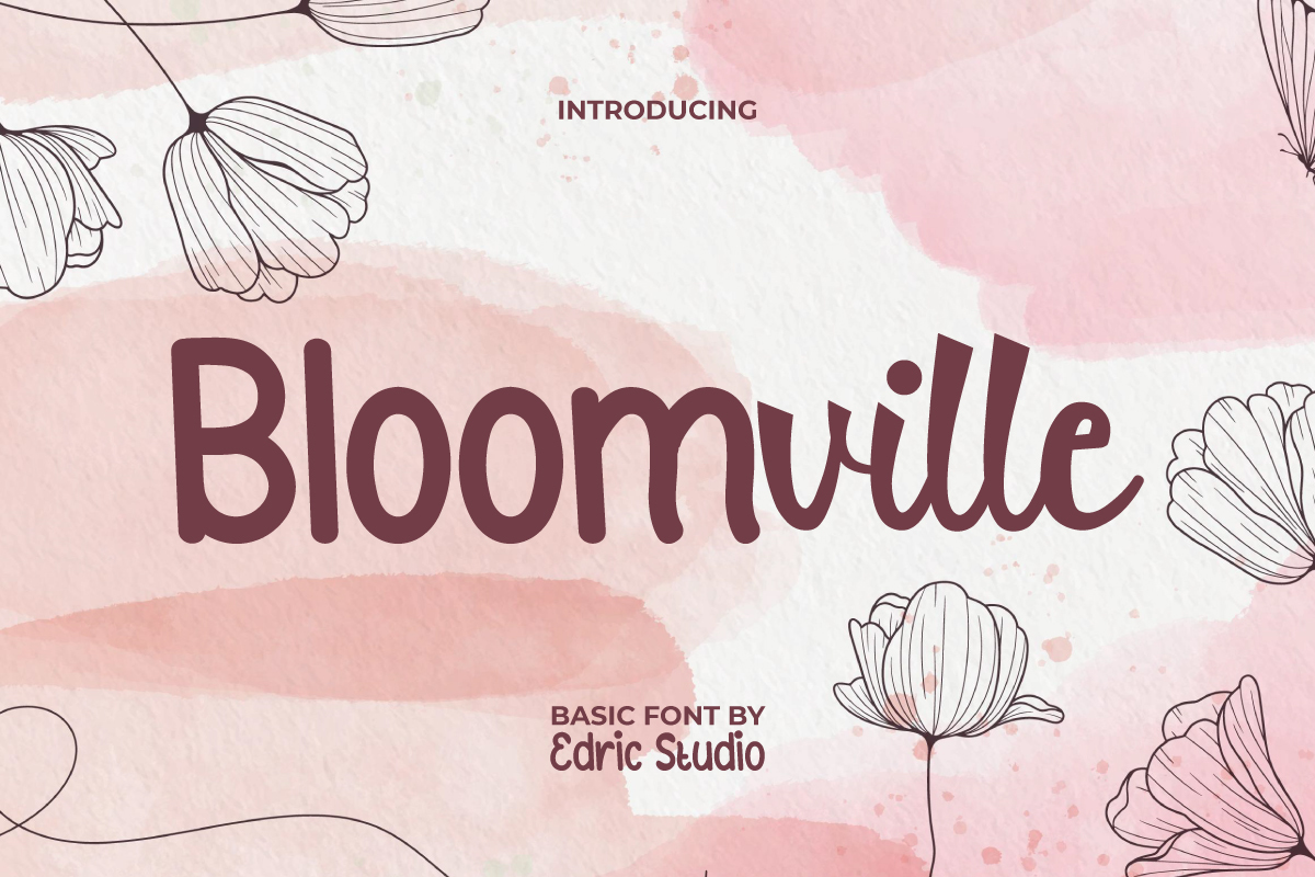 Bloomville Script Font | Edric Studio | FontSpace