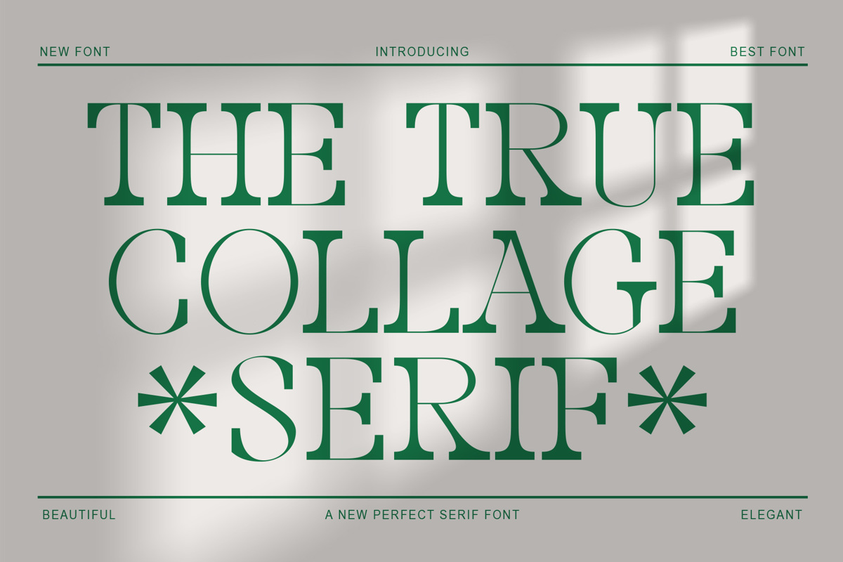 The True Collage Font - Free Download