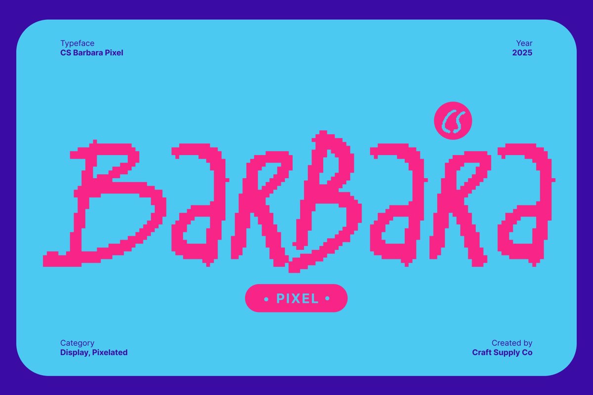 CS Barbara Pixel Font - Free Download