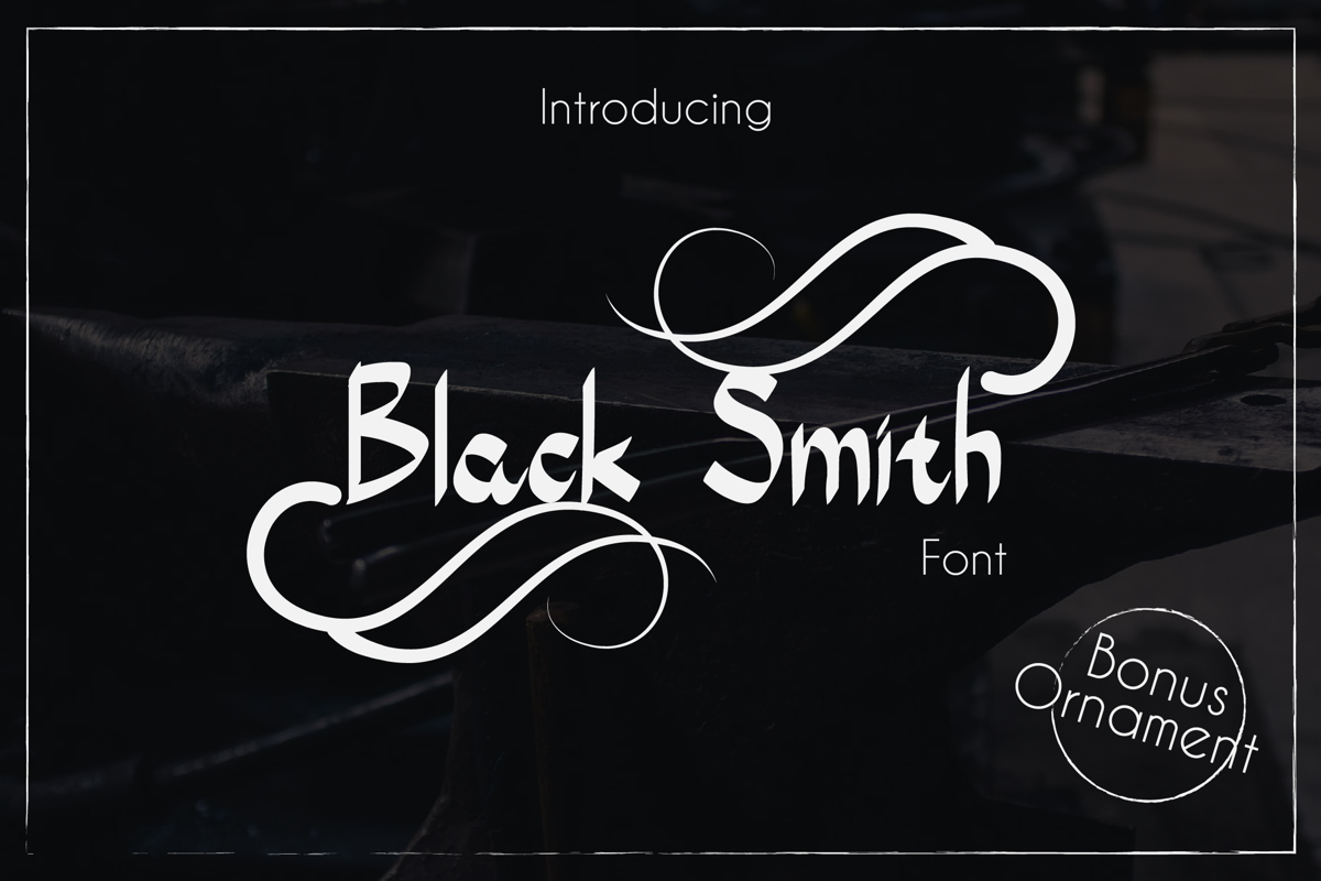 Black Smith Font | hadjarcreative | FontSpace
