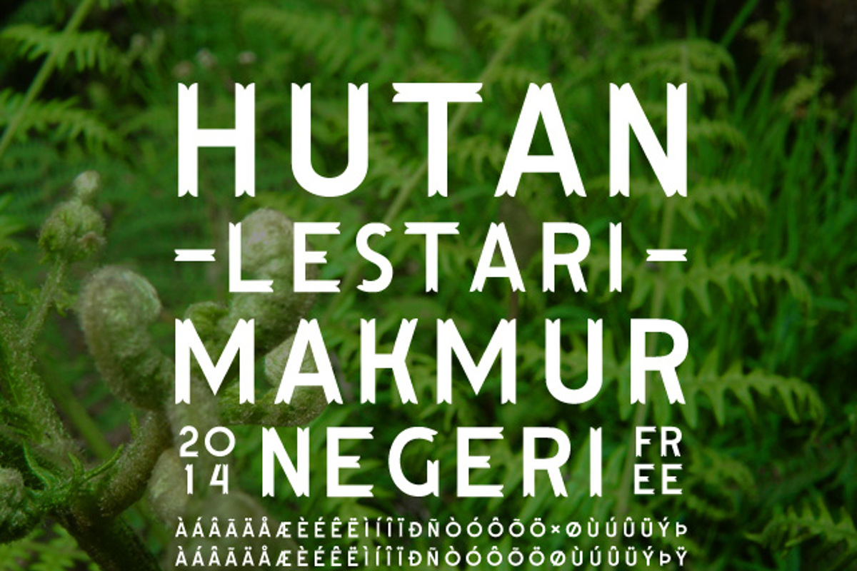 Hutan Lestari Font - Free Download