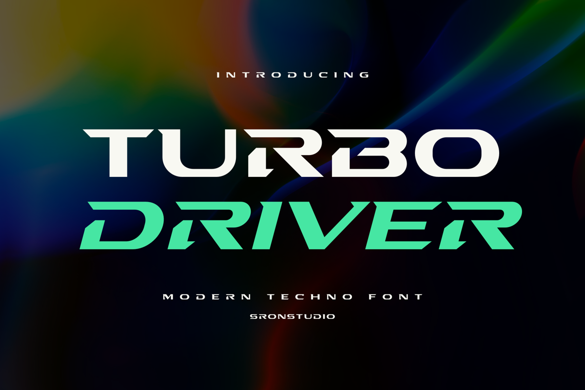 Turbo Driver Font | Sronstudio | FontSpace