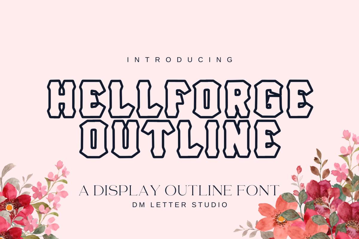 Hell Forge Outline Font | Free Download