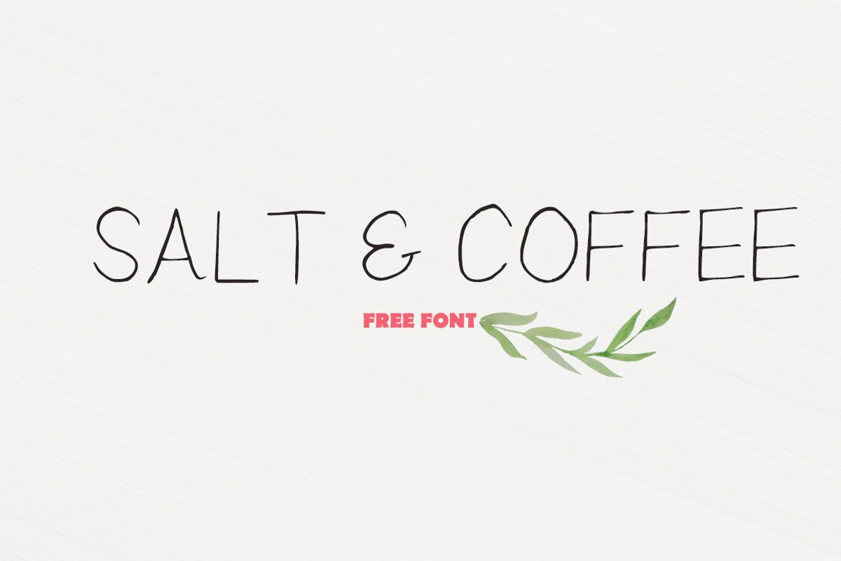 Salt And Coffee Font - Free Download