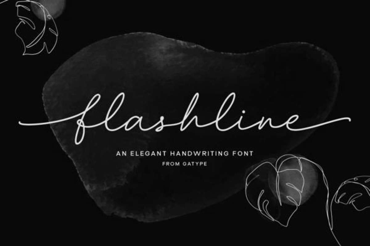 Flashline Handwriting Font | Solidtype | FontSpace