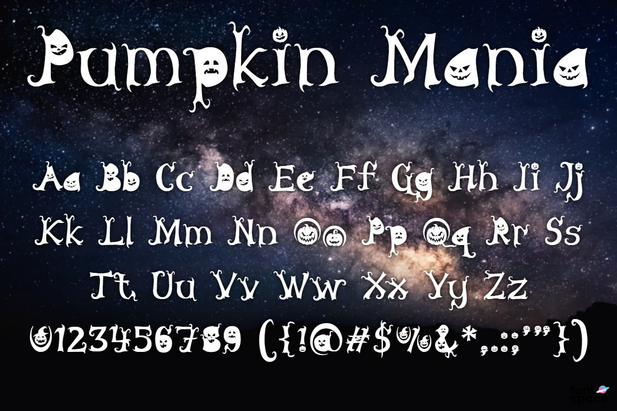 Pumpkin Mania Font | Little Red Studio | FontSpace