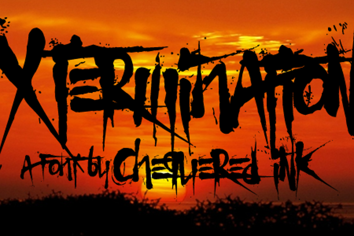 X Termination Font | Chequered Ink | FontSpace