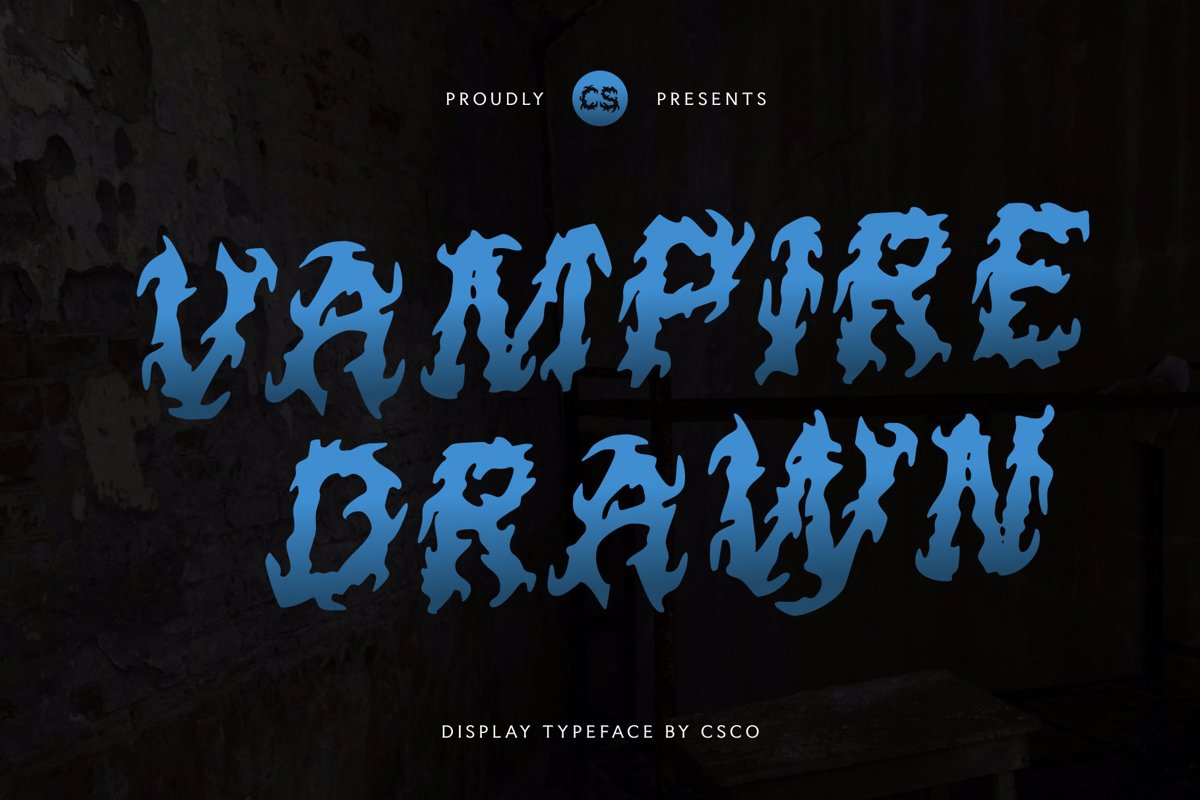 CS Vampire Drawn Font - Free Download