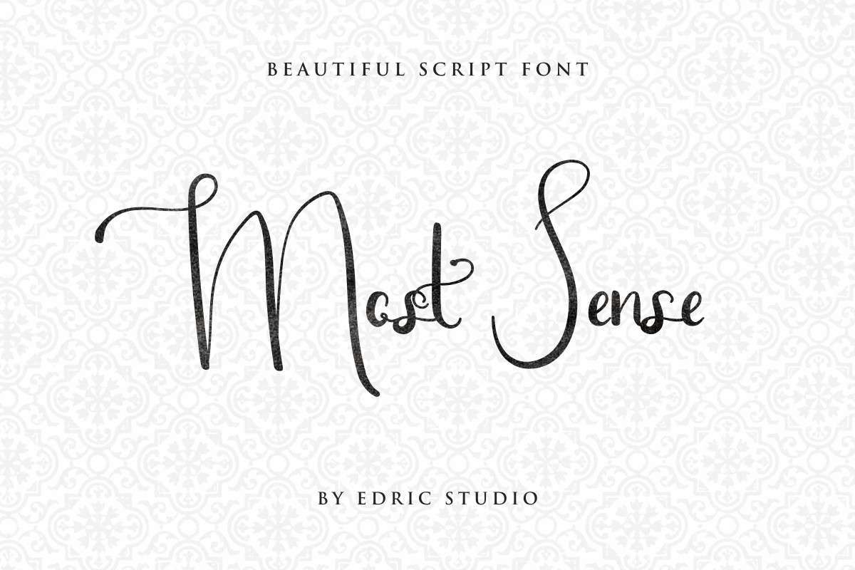 Most Sense Font | Edric Studio | FontSpace