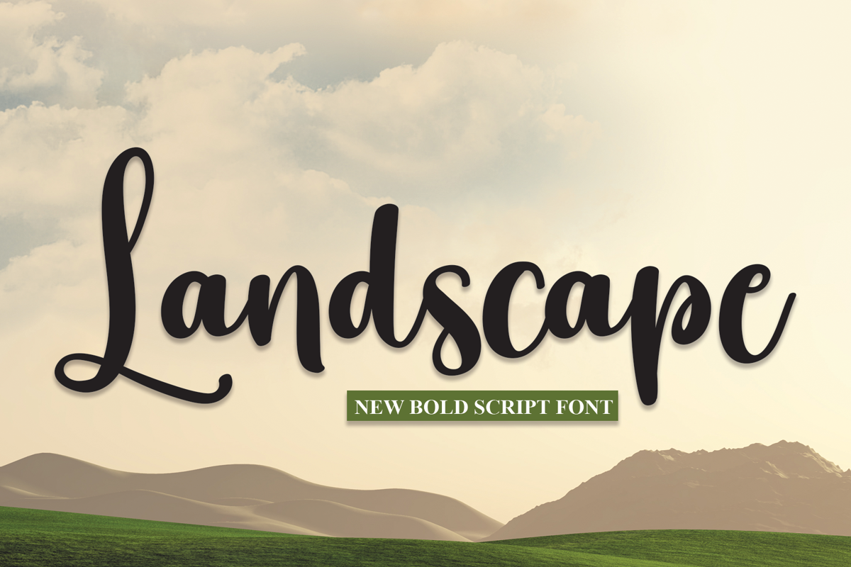 Landscape Font - Free Download
