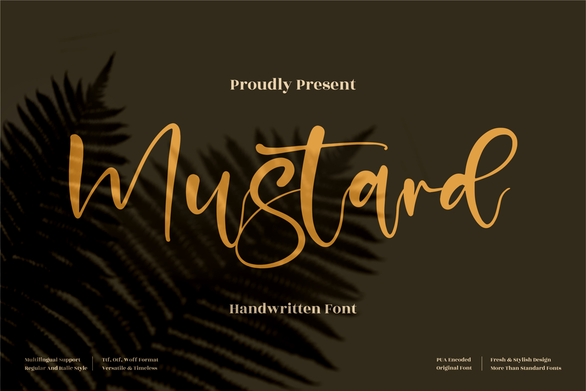 Mustard Font | Perspectype Studio | FontSpace