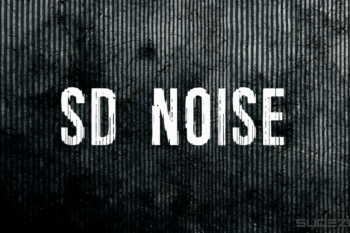 SD Noise Font - Free Download