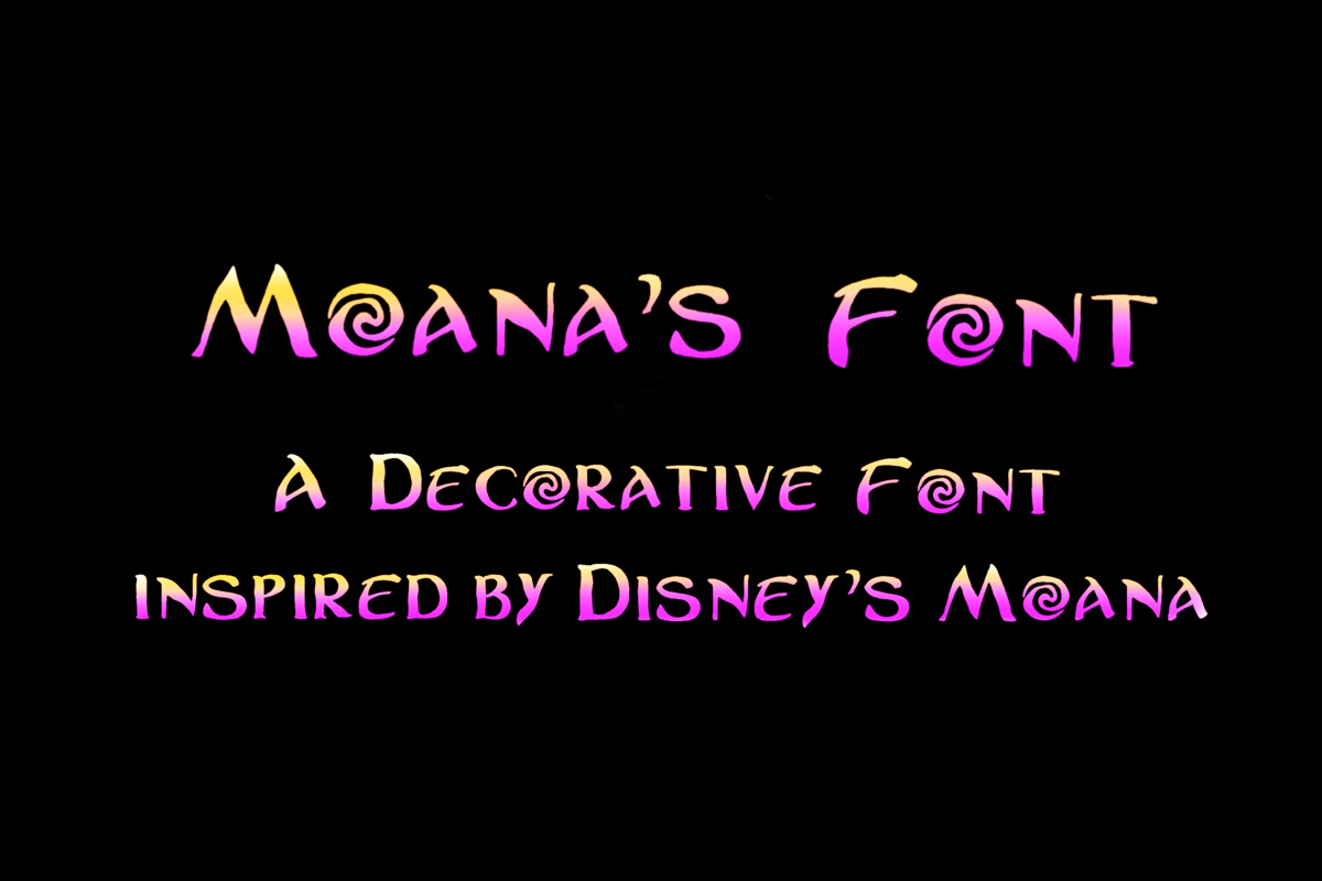 Moanas Font - Free Download