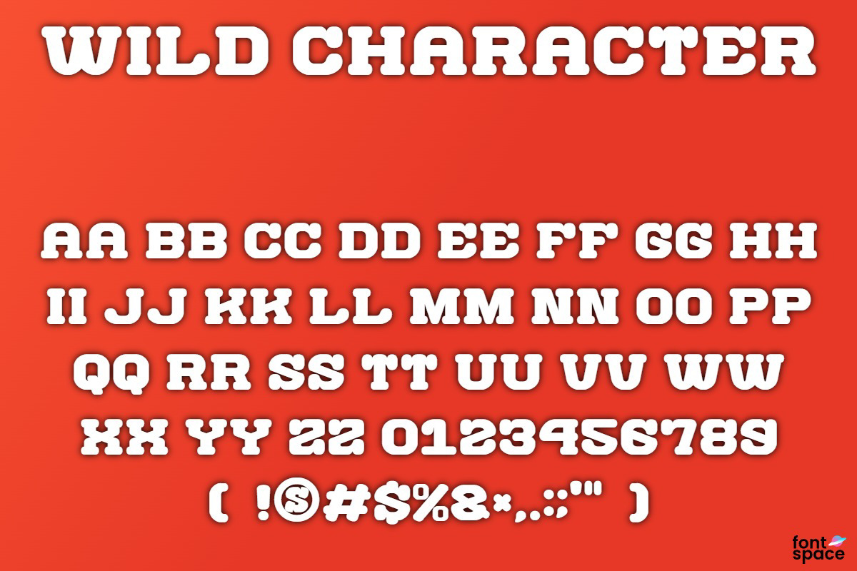 Wild Character Font | Gomarice Font | FontSpace