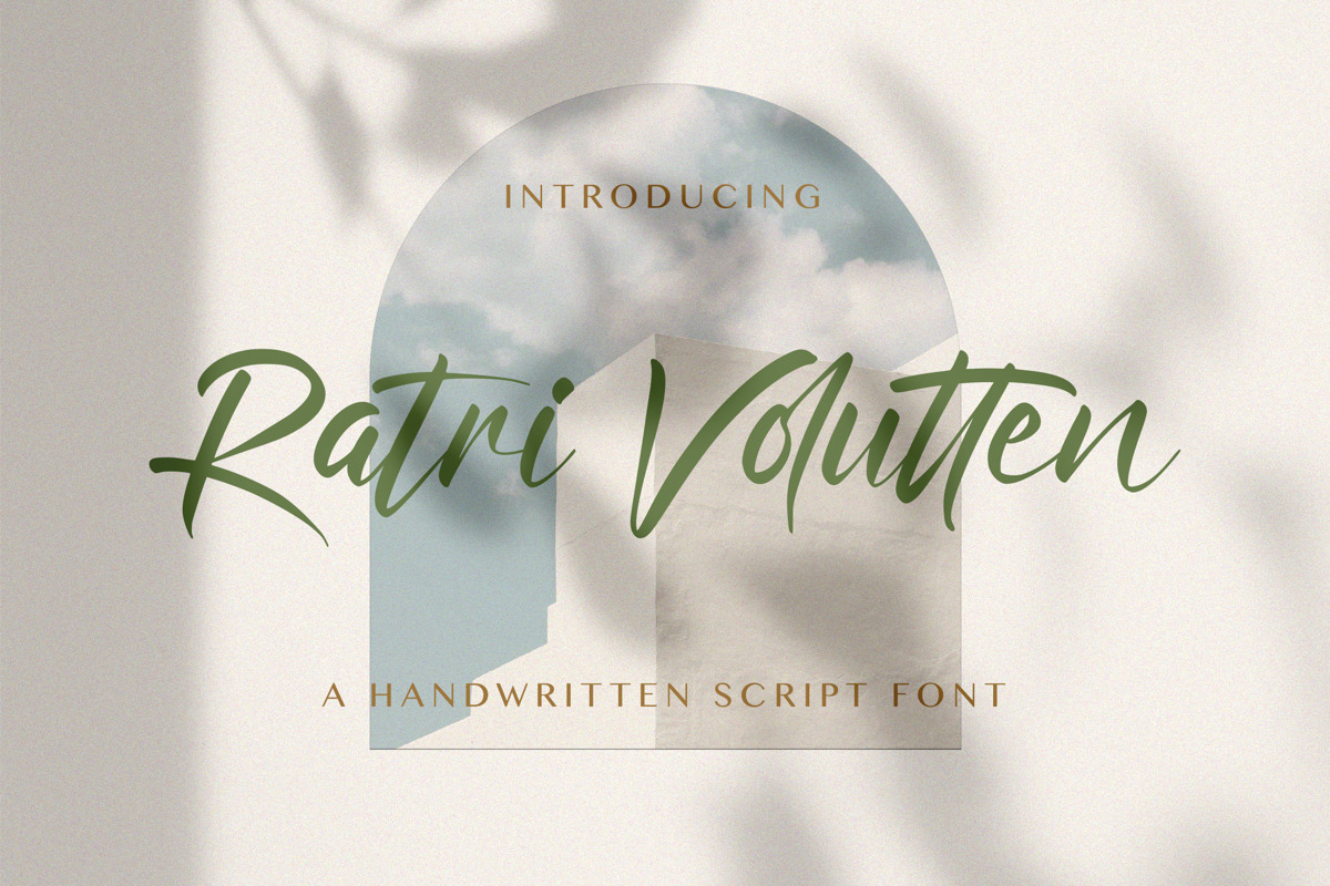 Ratri Volutten Font | StringLabs | FontSpace