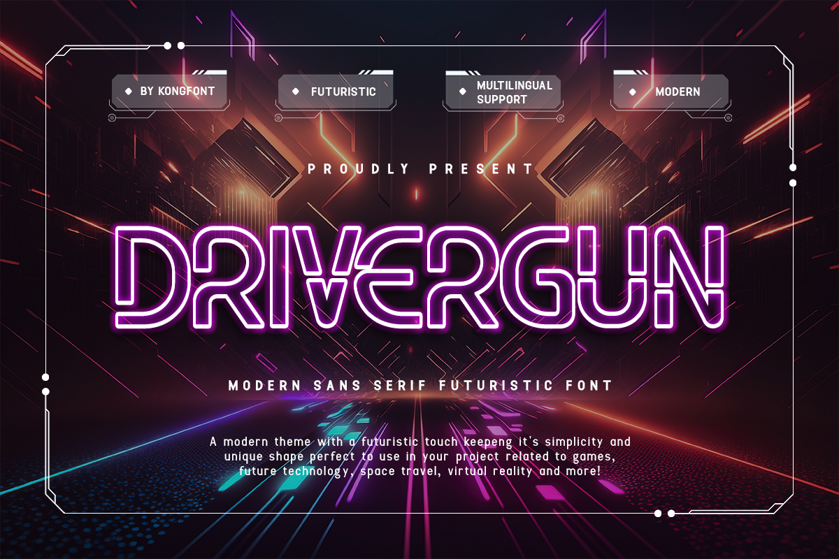 Drivergun Font | Fontkong | FontSpace