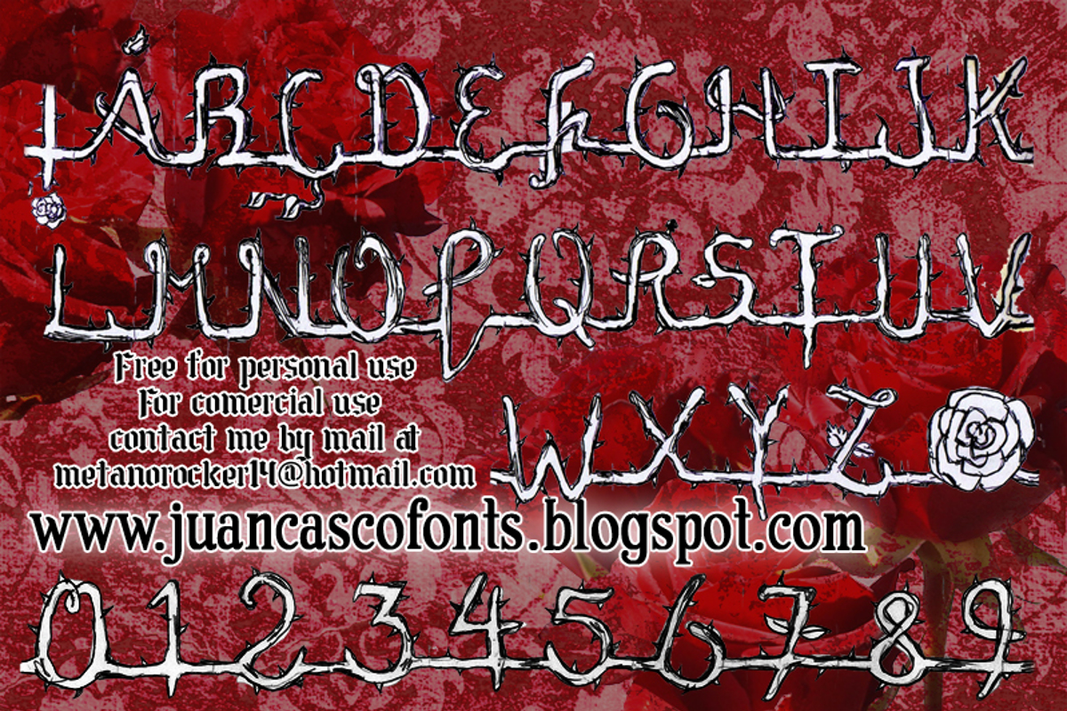 La Rosa Muerta Font - Free Download