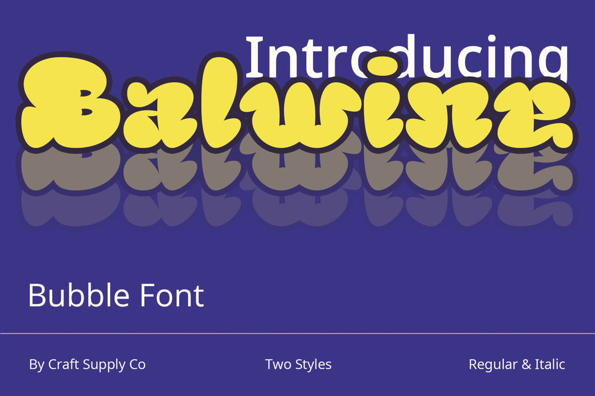 Balwine Font | craftsupplyco | FontSpace