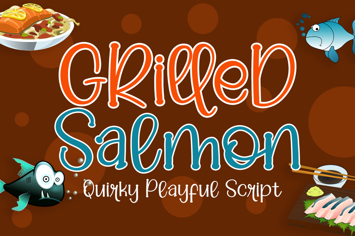 Grilled Salmon Font | airotype | FontSpace