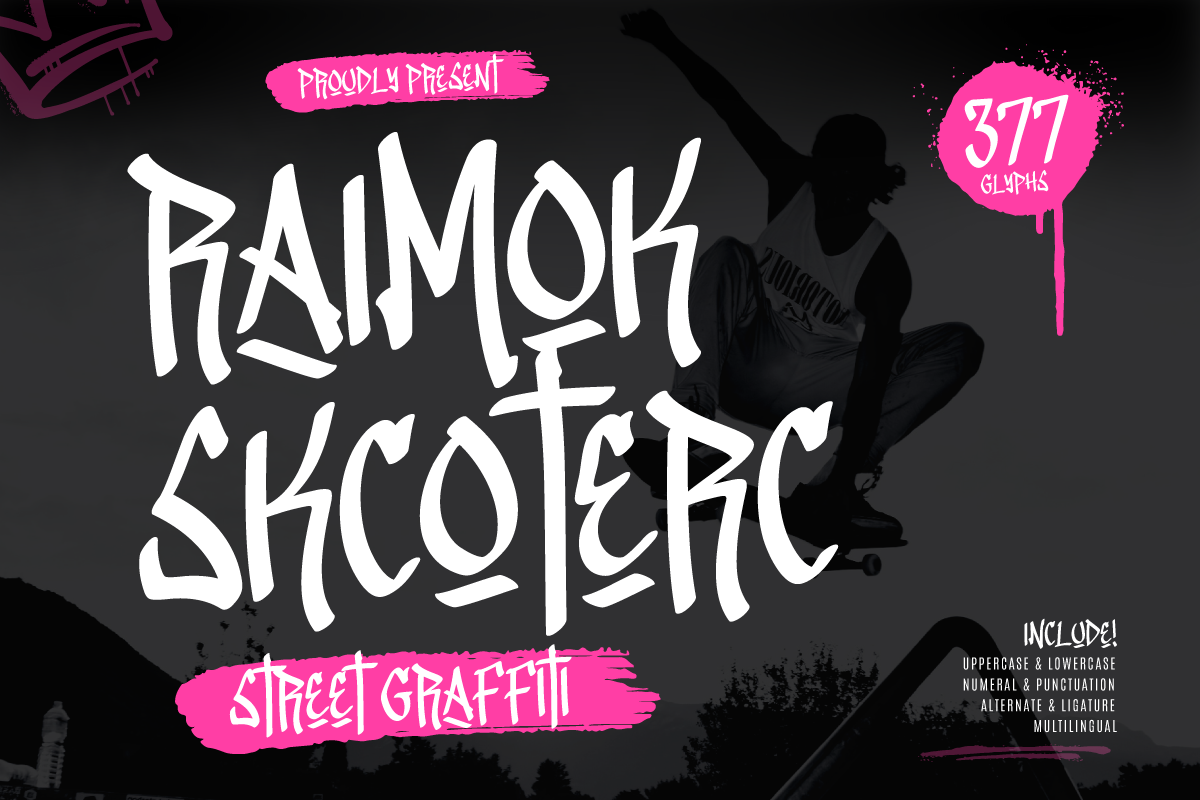 Raimok Skcoterc Font - Free Download