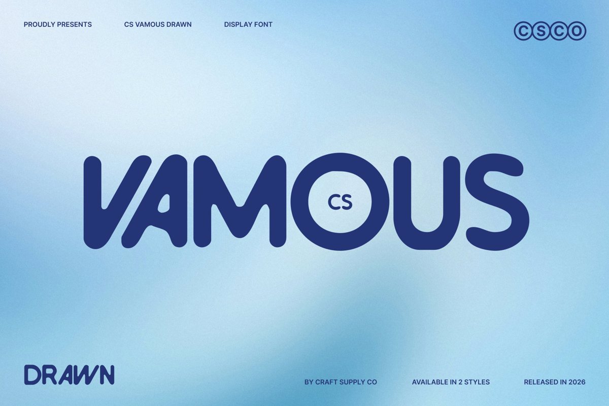 CS Vamous Drawn Font - Free Download
