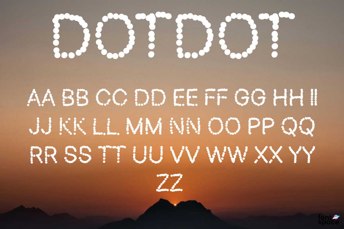 Dotdot Font | selawe | FontSpace