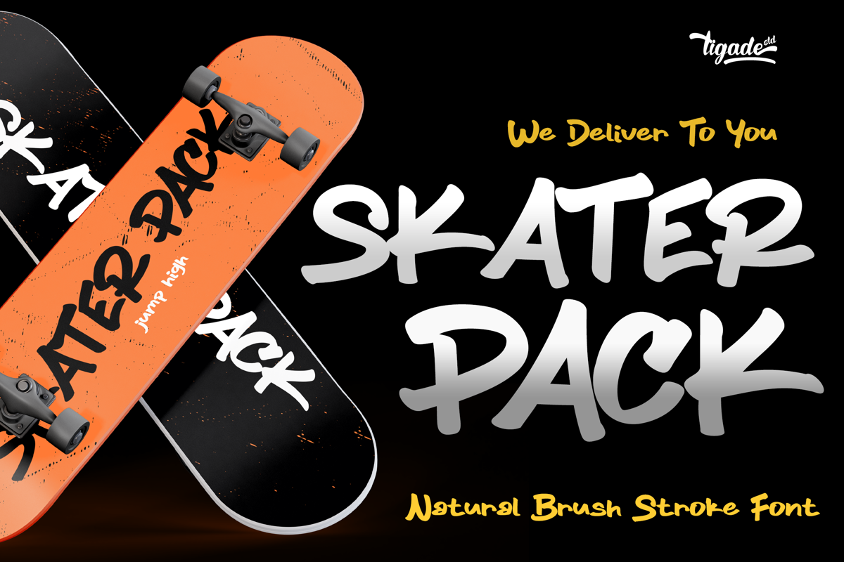 Skater Pack Font | Tigade Std | FontSpace
