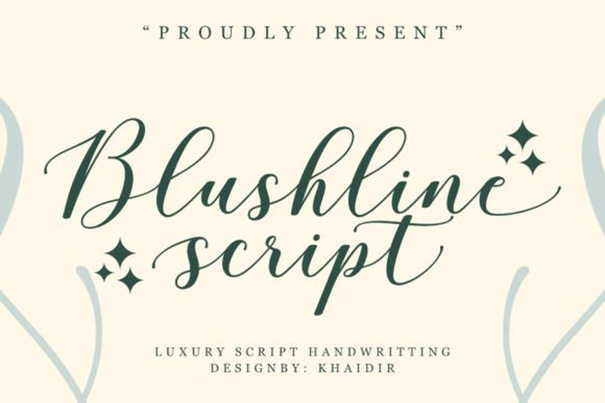 Blushline Script Font | Solidtype | FontSpace