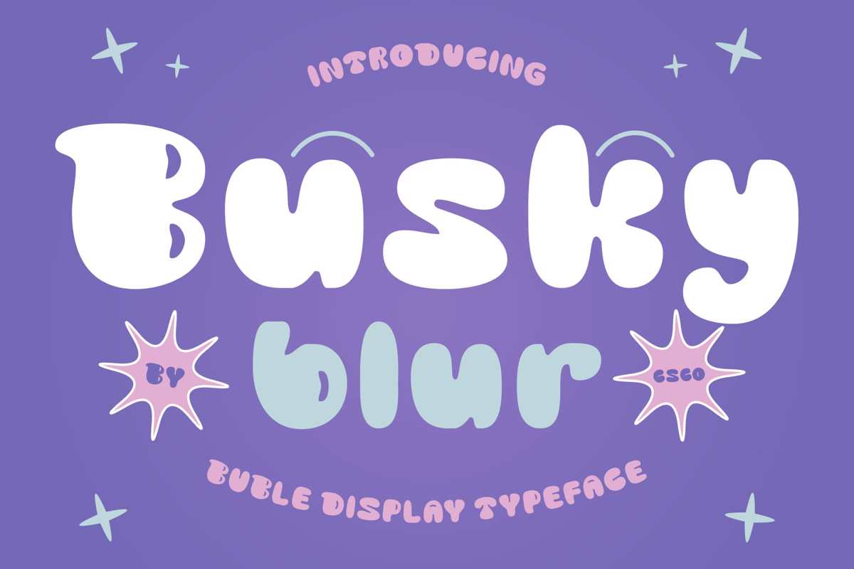 Busky Blur Font - Free Download