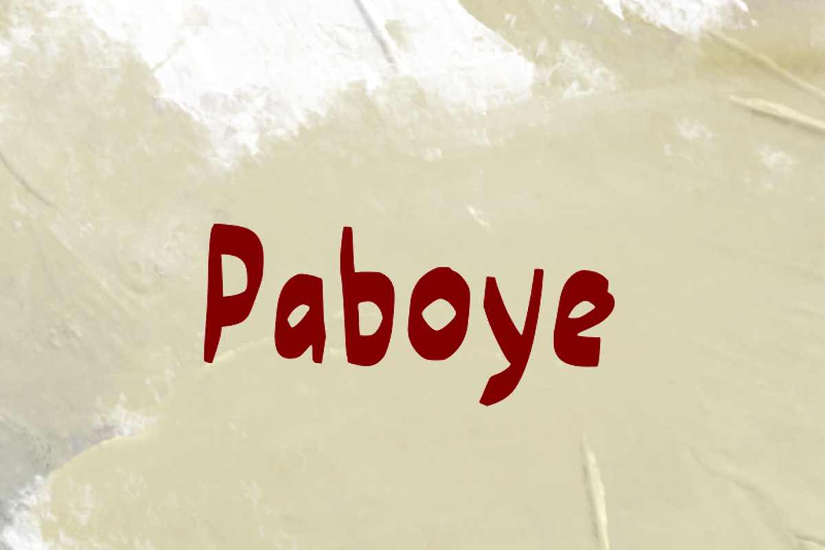 Paboye Font | wepfont | FontSpace
