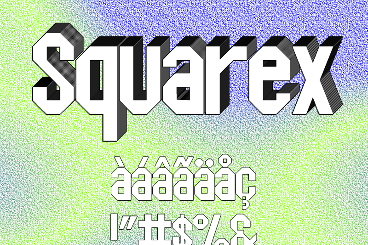 Squarex St Font | Southype | FontSpace