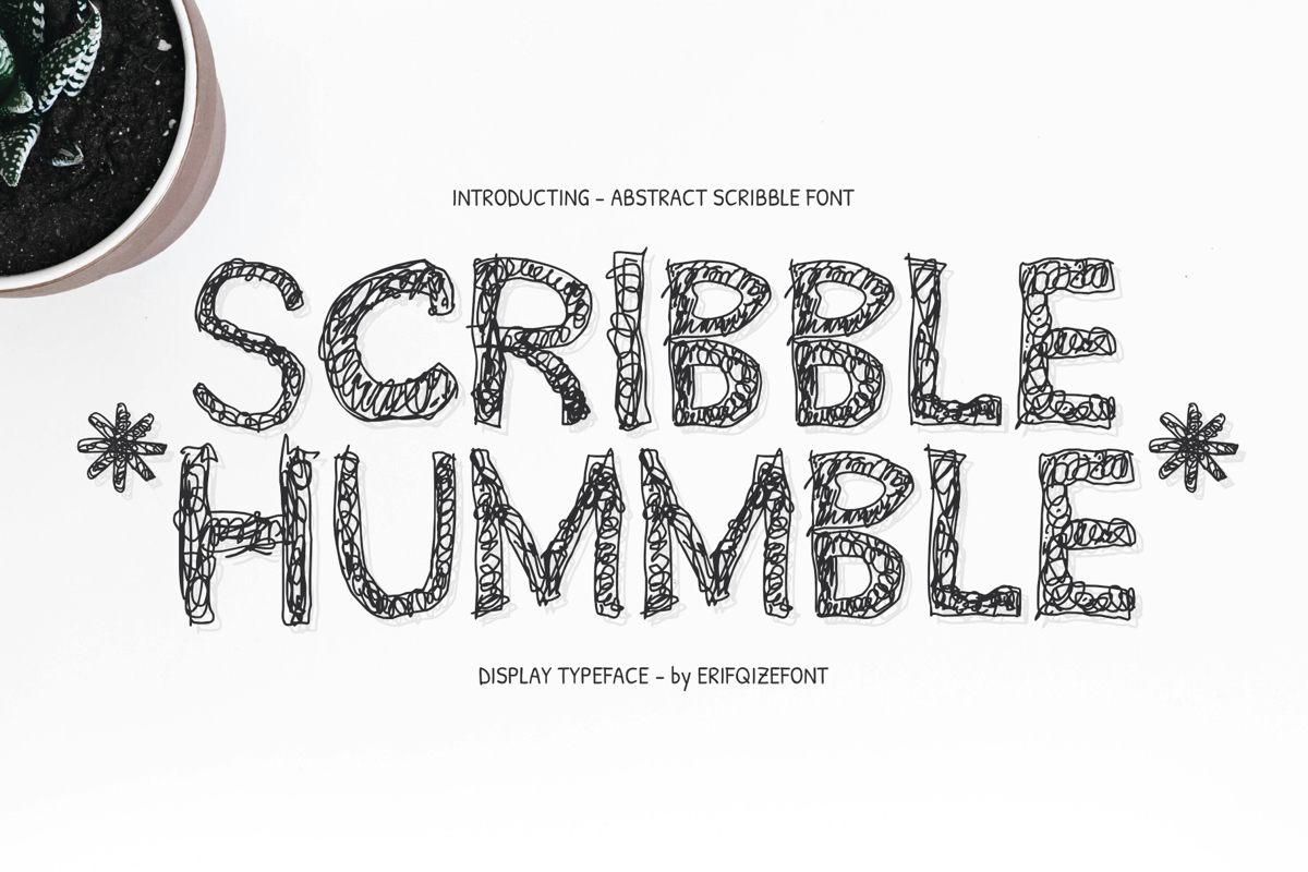 SCRIBBLE HUMMBLE Font | erifqizefont | FontSpace