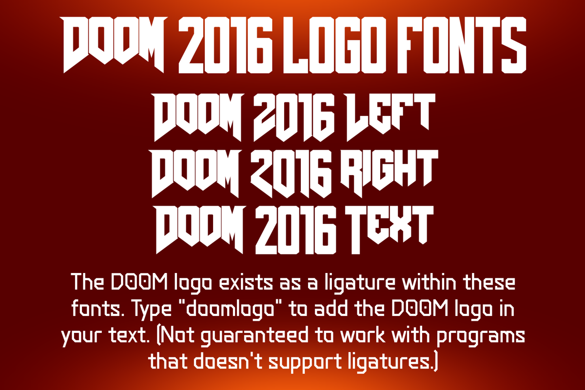 DOOM 2016 Font | HK Fonts | FontSpace
