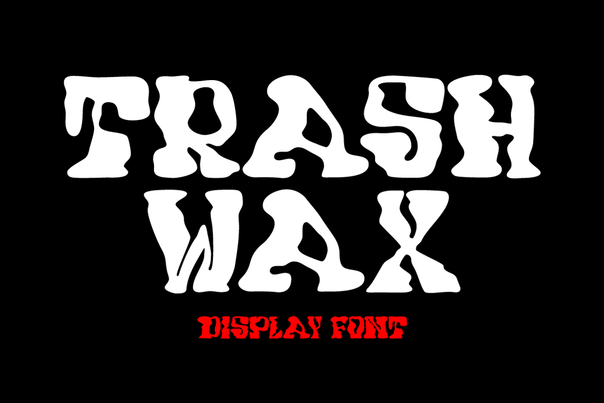 Trash Wax Font | Trash Fonts | FontSpace