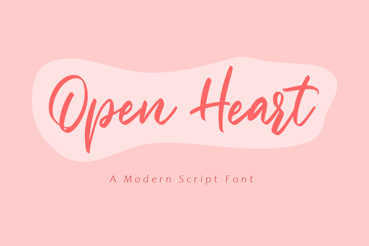 Open Heart Font | aminmario | FontSpace