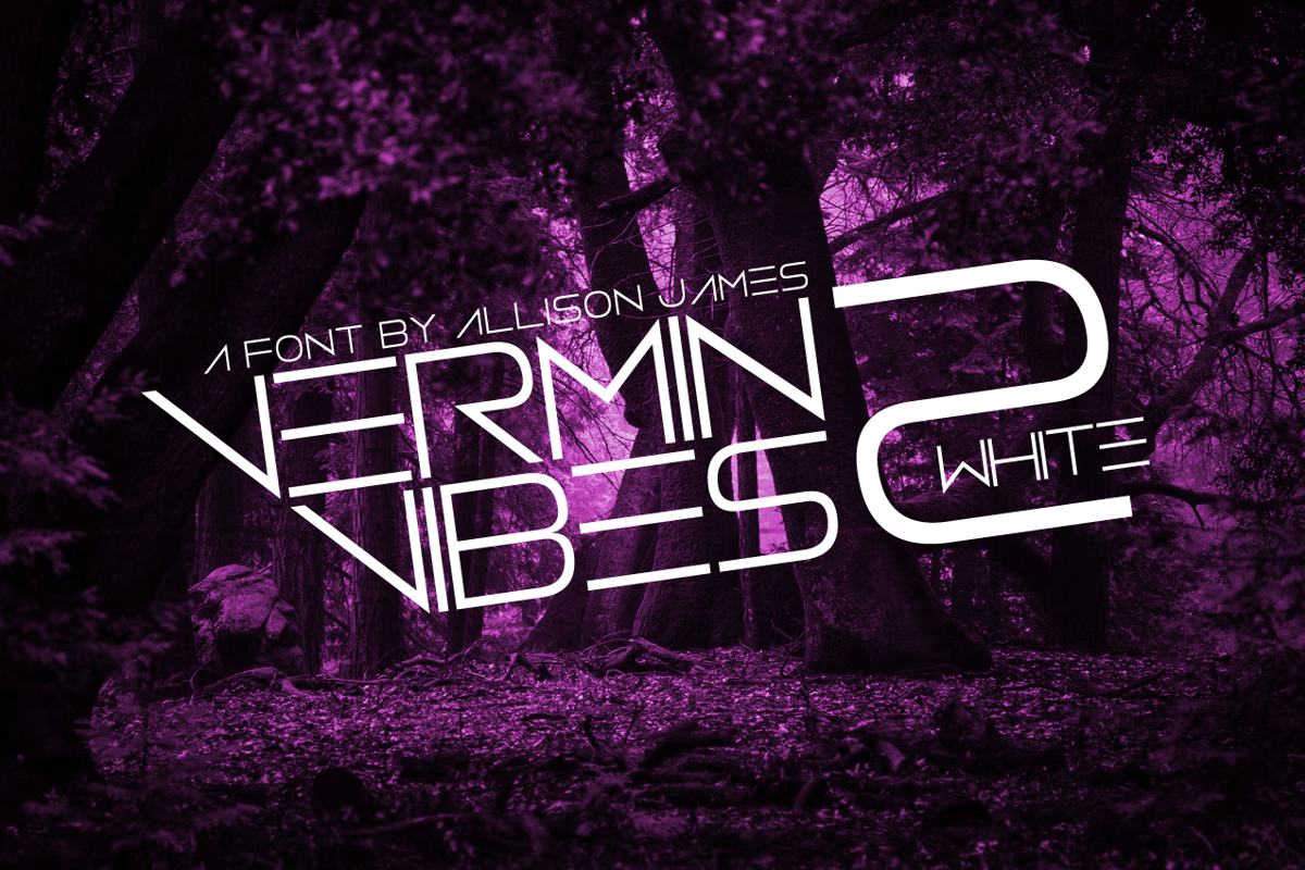 Vermin Vibes 2 White Font - Free Download