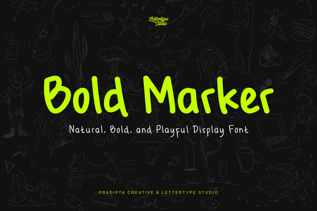Bold Marker Font | lettertypestudio | FontSpace