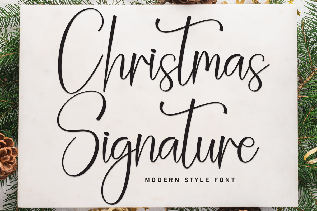 Christmas Signature Font - Free Download