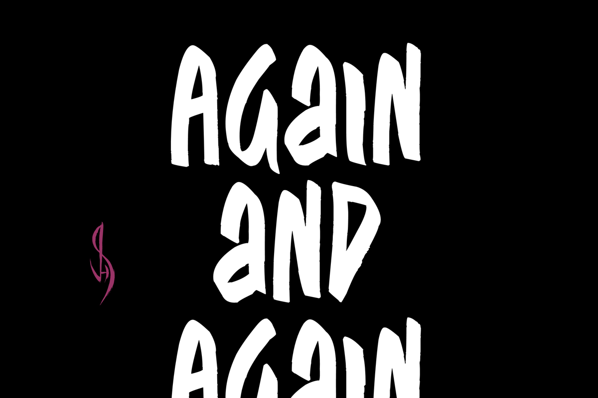 Again and Again Font | Jonathan S. Harris | FontSpace