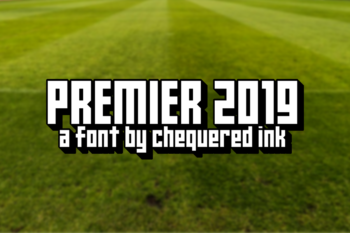 Premier 2019 Font | Chequered Ink | FontSpace