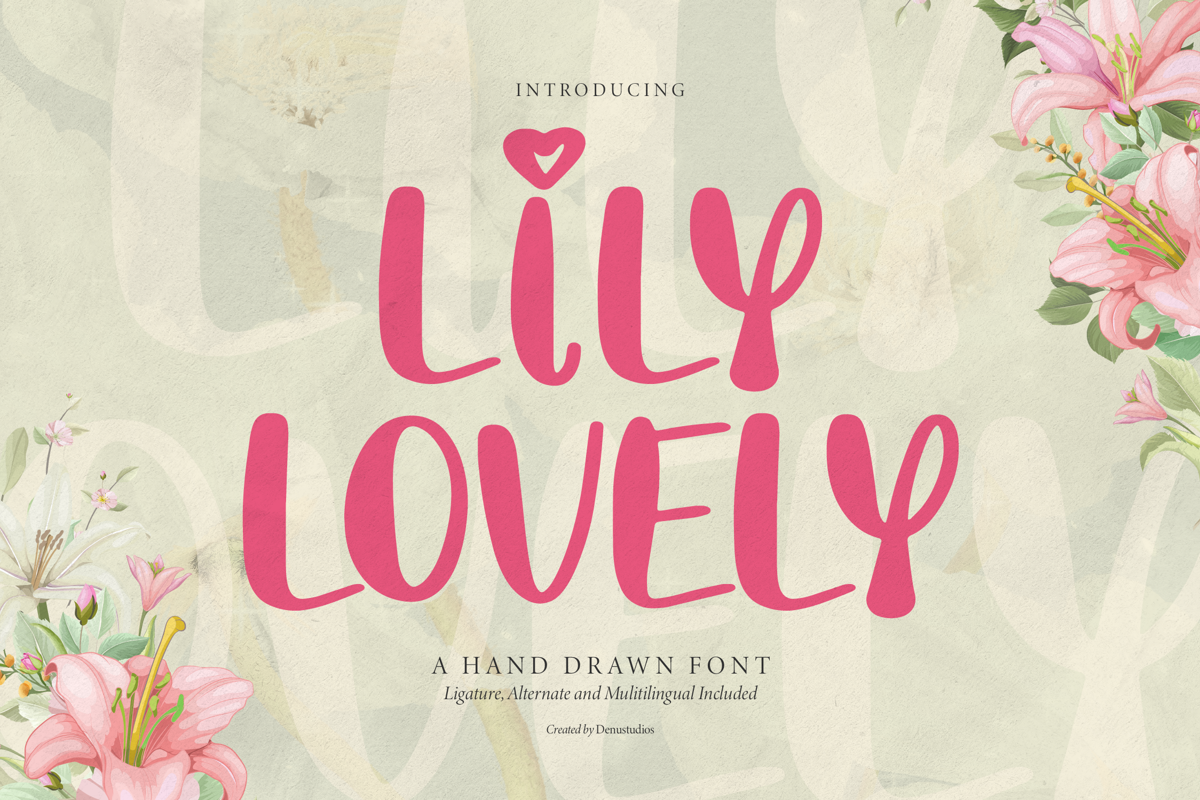 Lily Lovely Font - Free Download