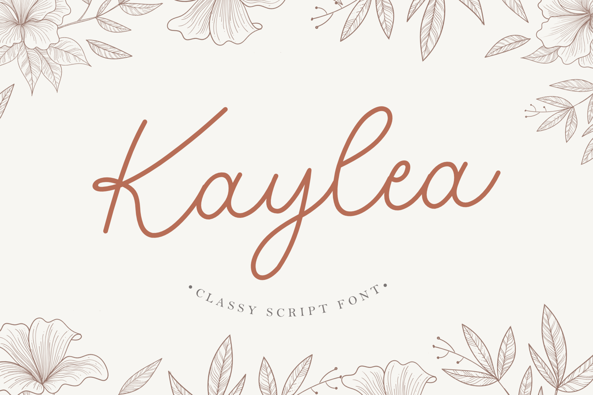 Kaylea Script Font | Hayletter Creative | FontSpace