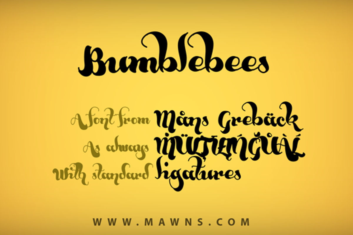 Bumblebees Demo Font - Free Download