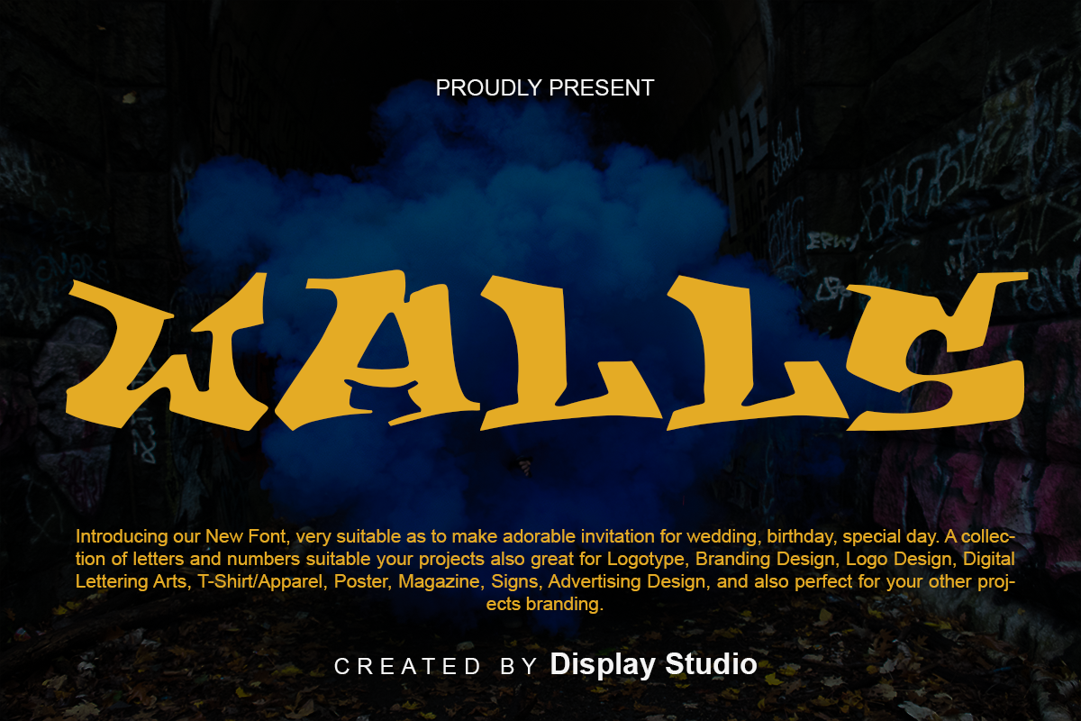 WALLS Font | DisplayStudio_ | FontSpace