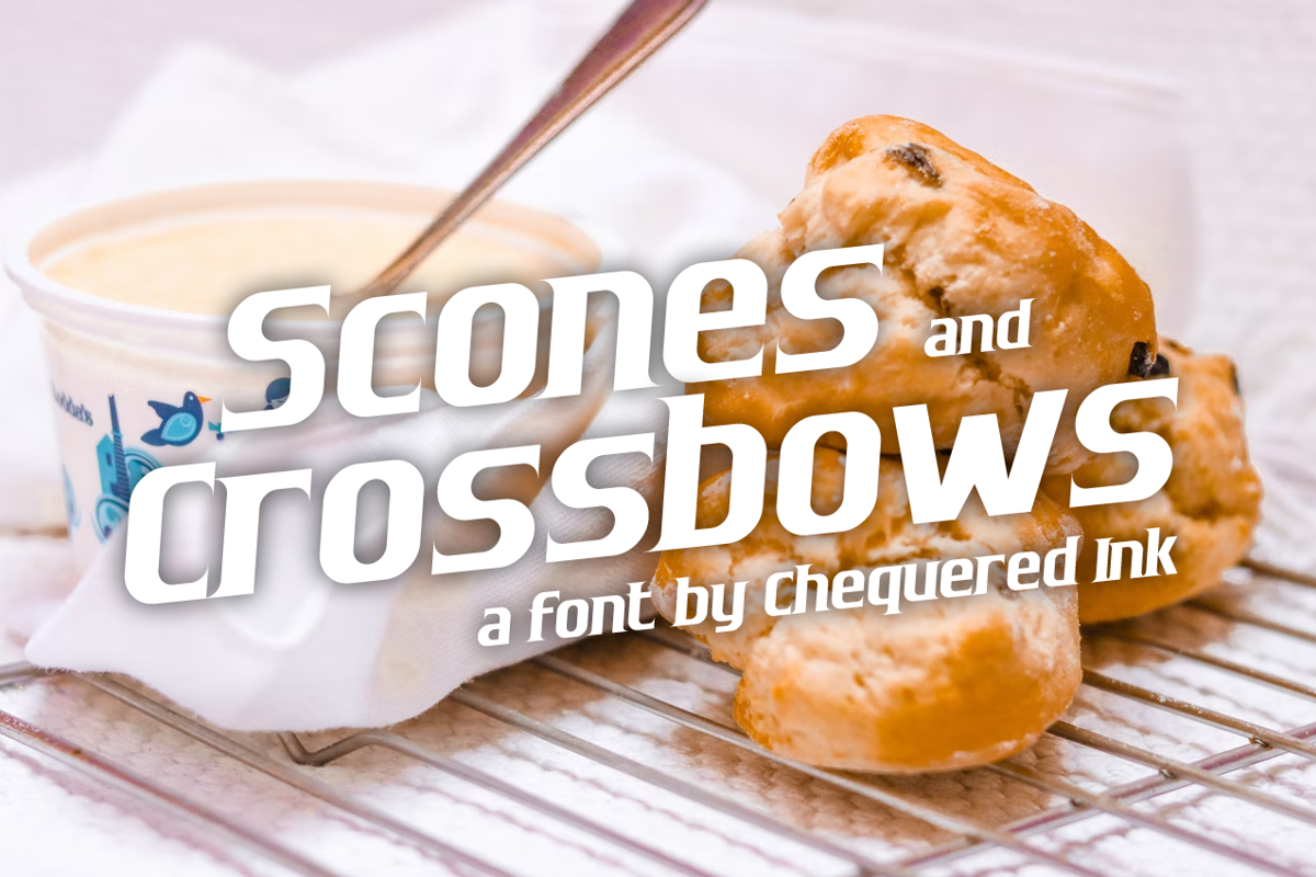Scones and Crossbows Font | Chequered Ink | FontSpace