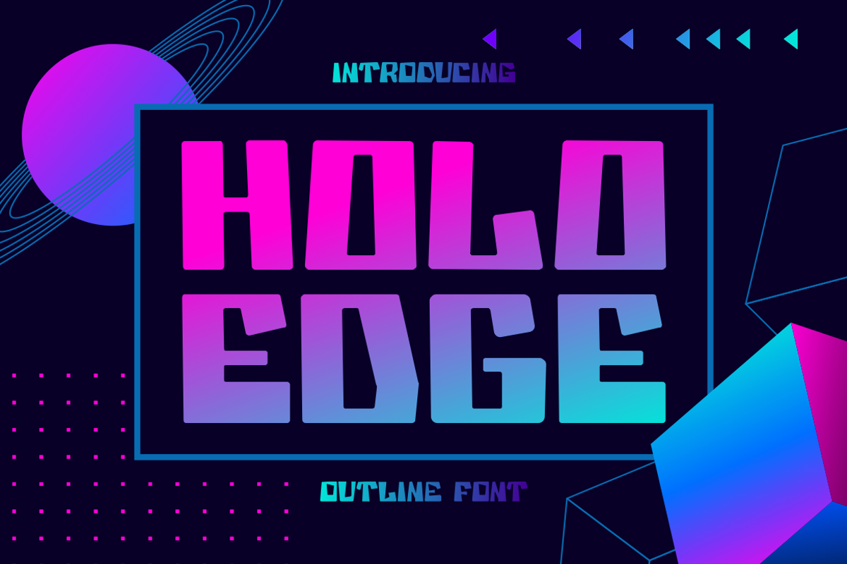 Holo Edge One Font - Free Download