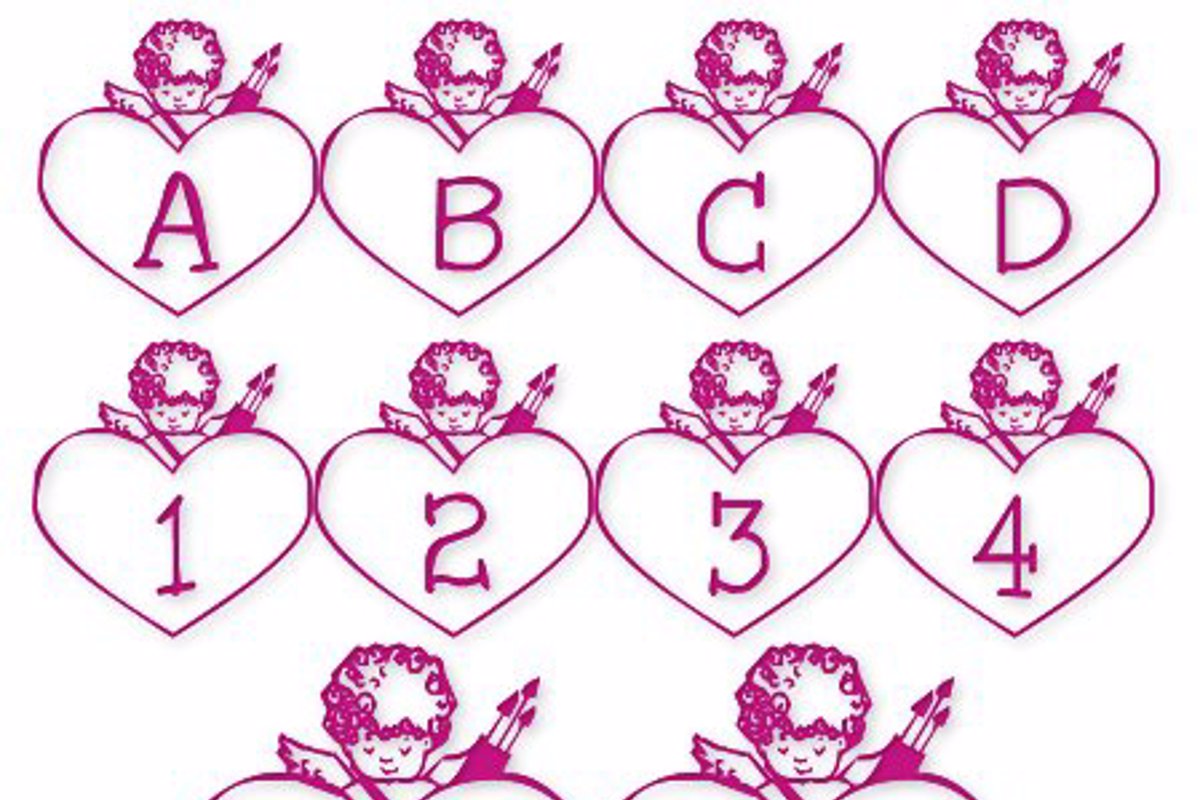 LCR Cupid's Heart Font - Free Download