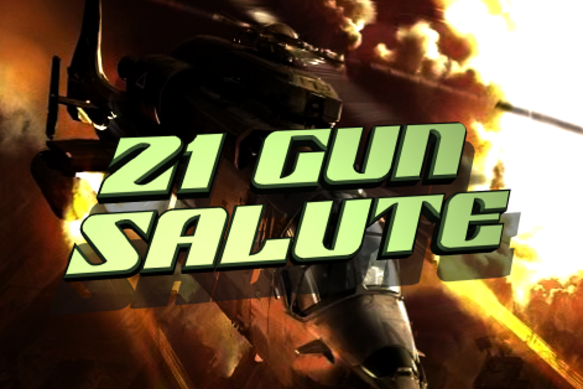 21 Gun Salute Font | Iconian Fonts | FontSpace