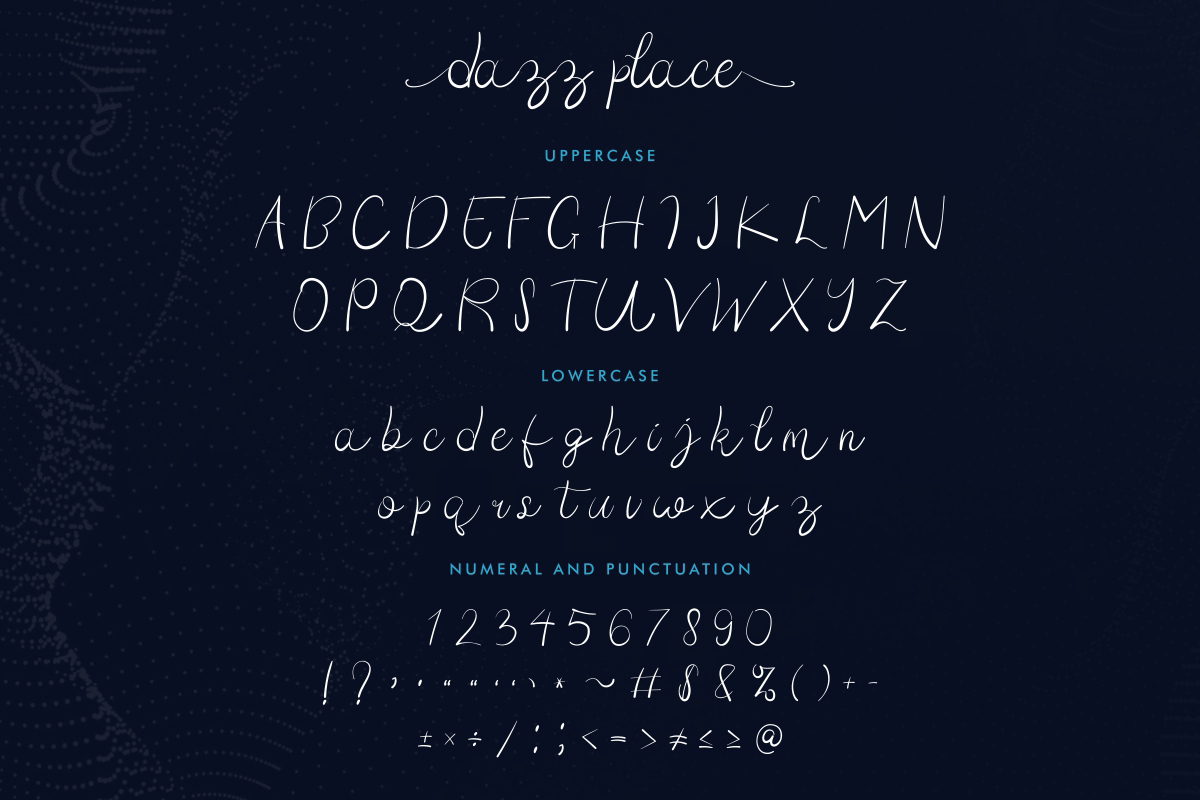 Dazz Place Script Font | Edric Studio | FontSpace