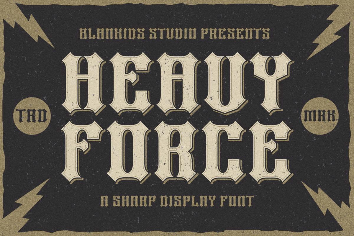 Heavy Force Font - Free Download